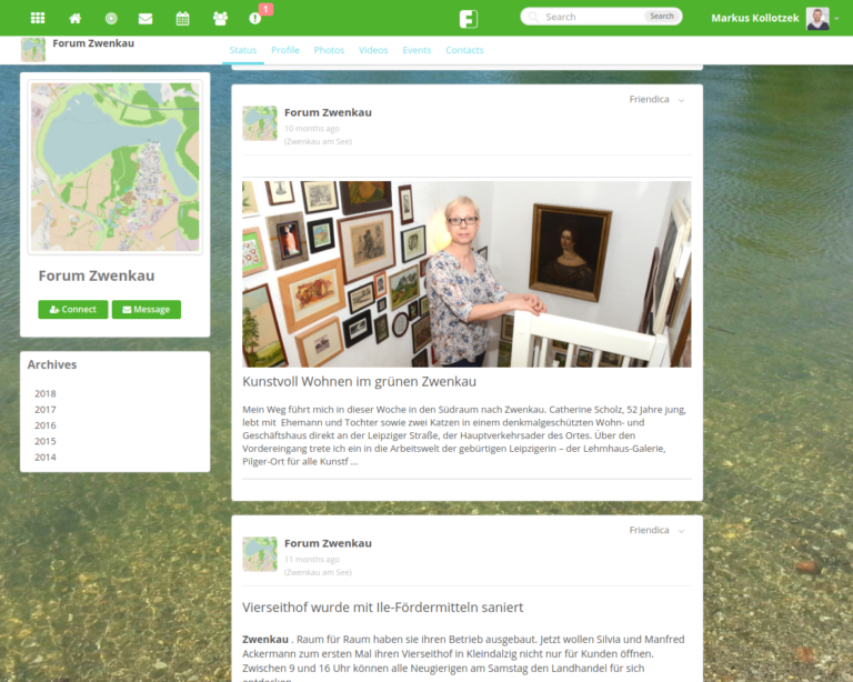 Friendica - the secure social network with data sovereignty - green net ...